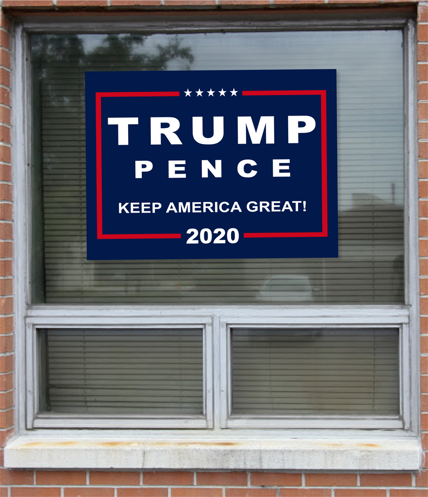 Trump Pence 2020 Window Sticker – Wallmonkeys