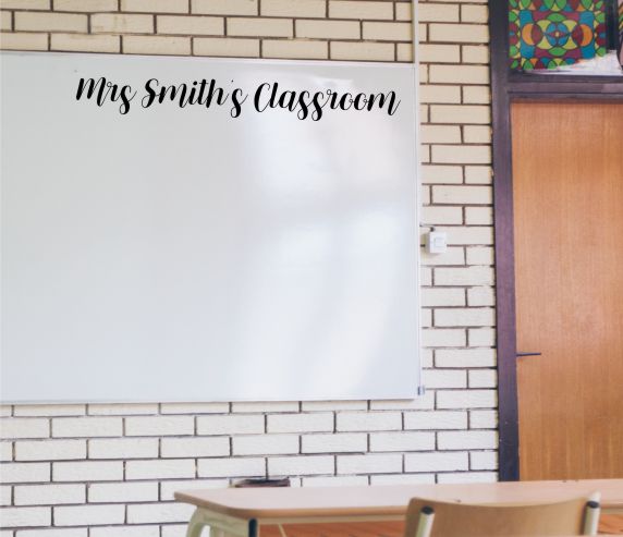 Custom Whiteboard Teacher Decal – Wallmonkeys