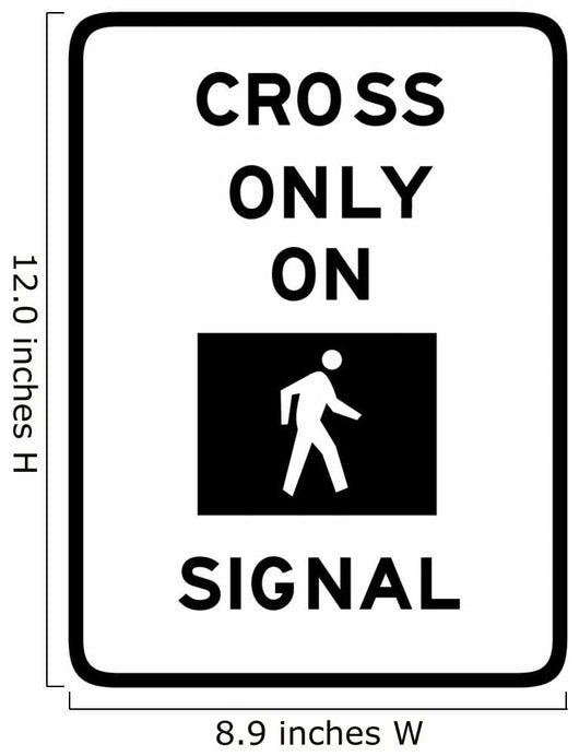 Cross Only Walk Signal Wall Decal - WallMonkeys.com – Wallmonkeys