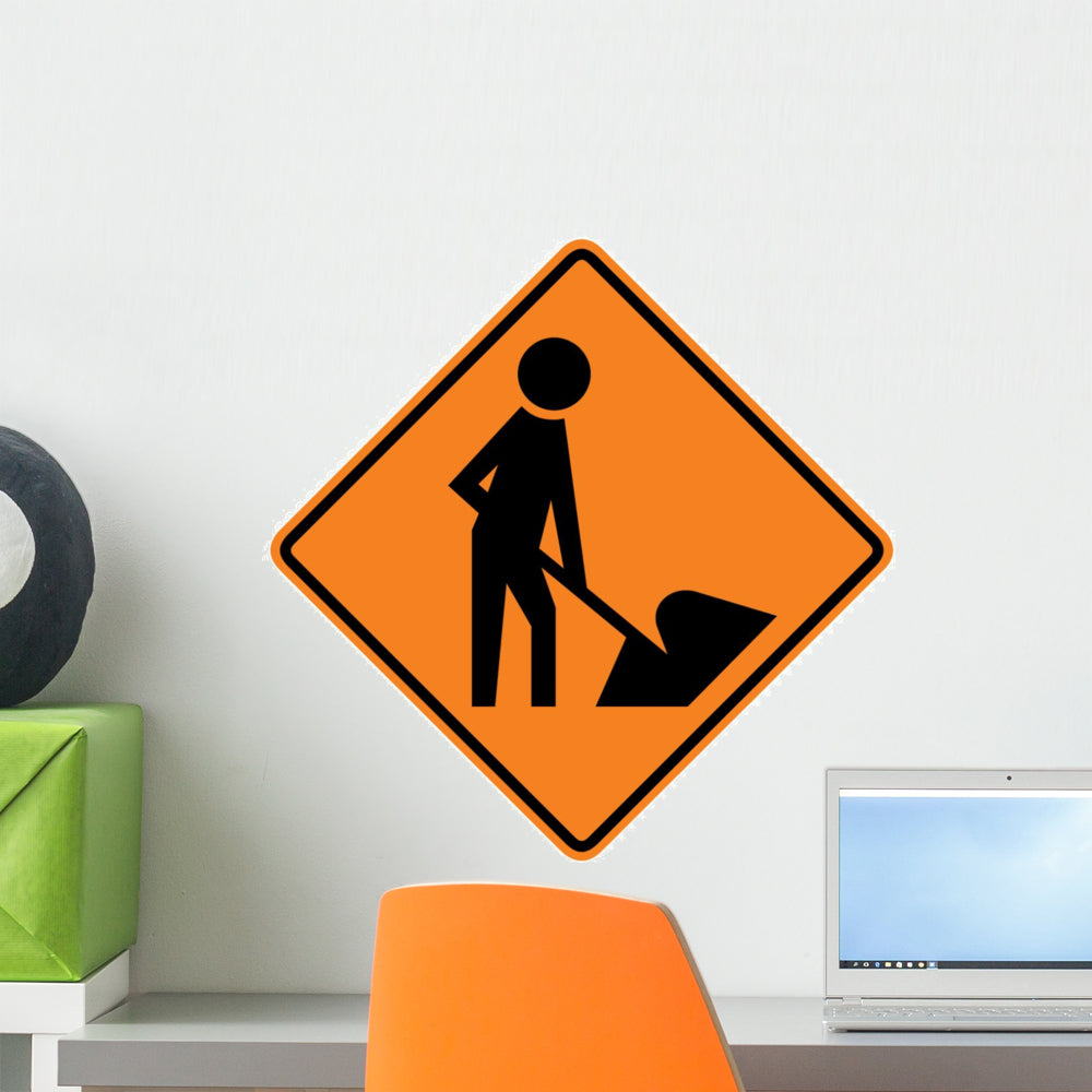 Workers Symbol Sign Wall Decal - WallMonkeys.com – Wallmonkeys