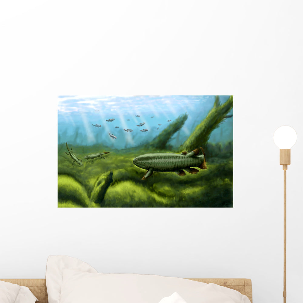 Holoptychius Tulerpeton and Moythomasia Wall Decal - WallMonkeys.com ...