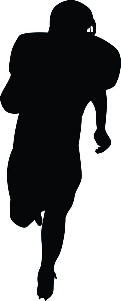 Running Back Football Silhouette Wall Decal - WallMonkeys.com – Wallmonkeys