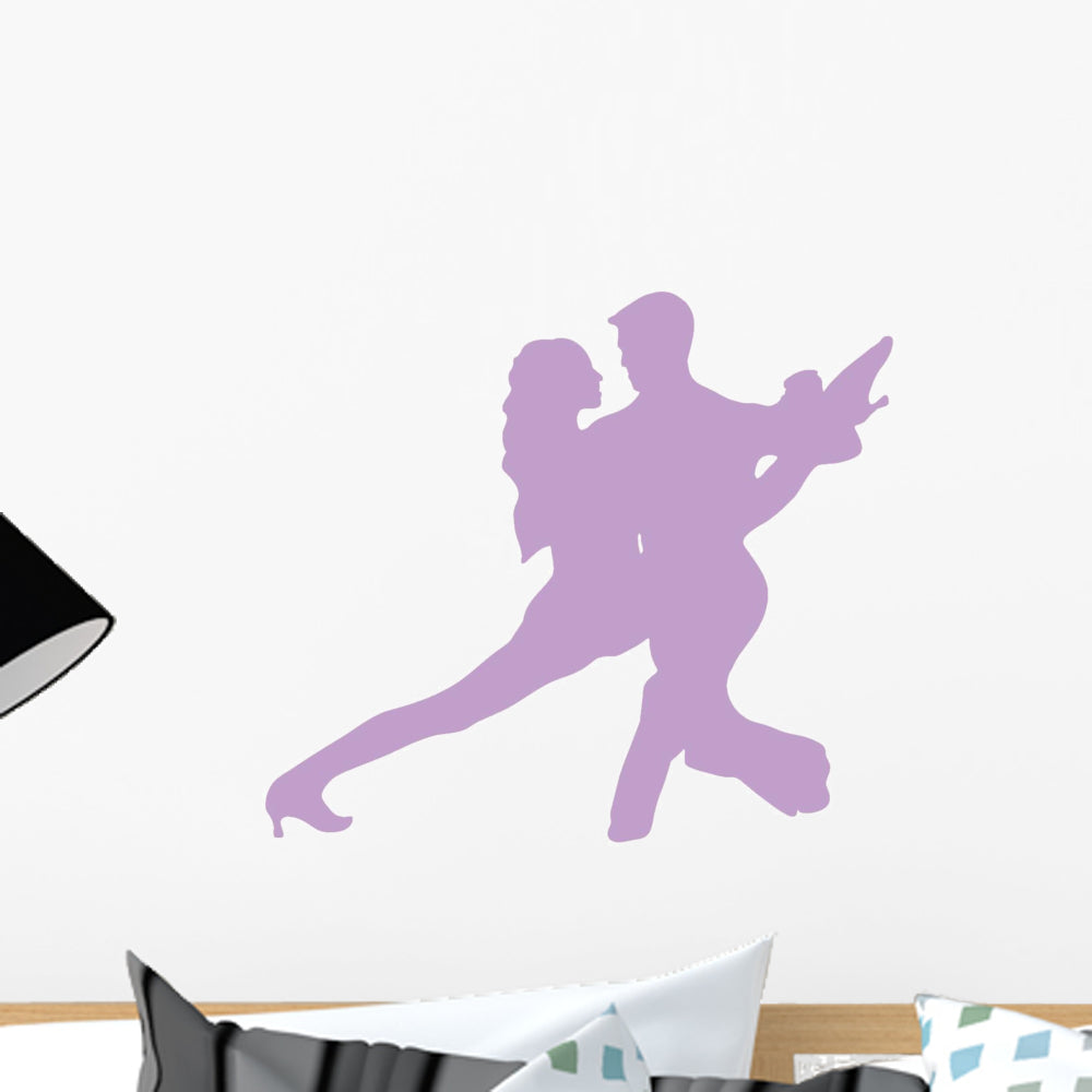 Purple Couple Dancing Tango Wall Decal - WallMonkeys.com – Wallmonkeys