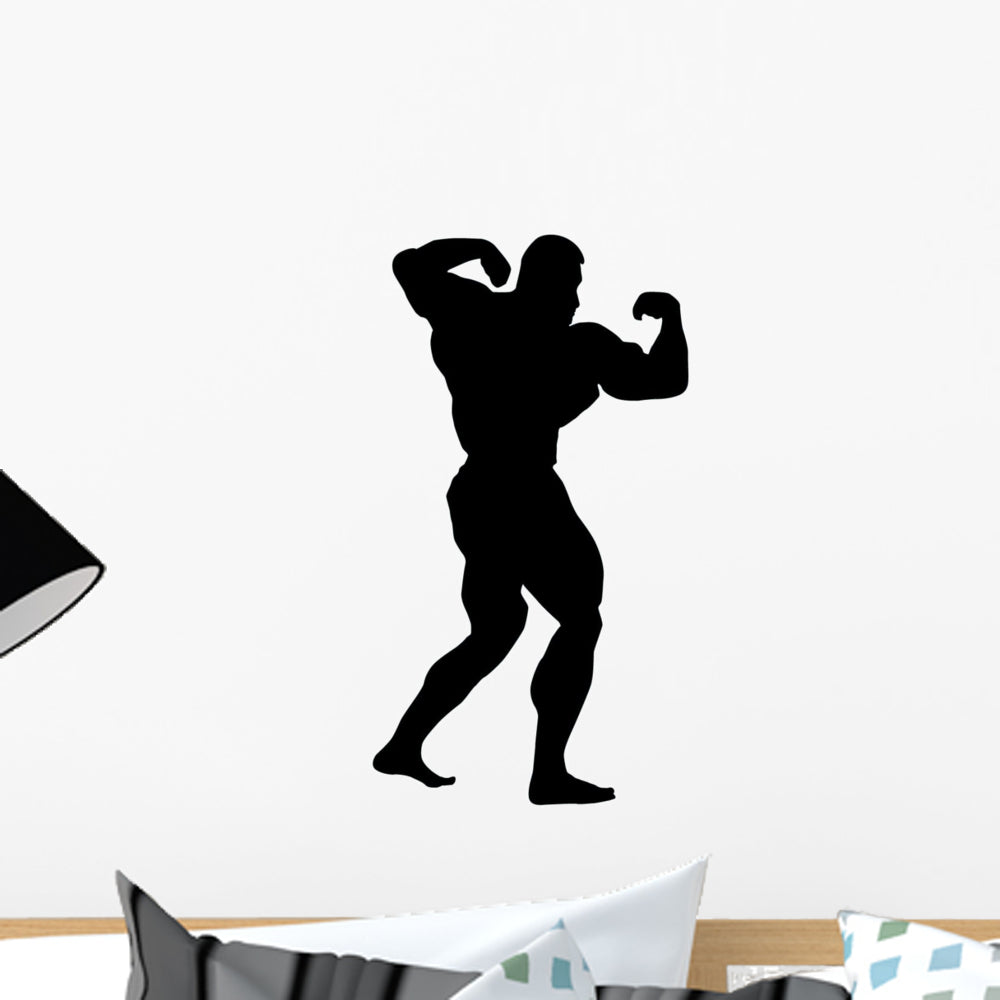 Muscular Body Builder Wall Decal - WallMonkeys.com – Wallmonkeys
