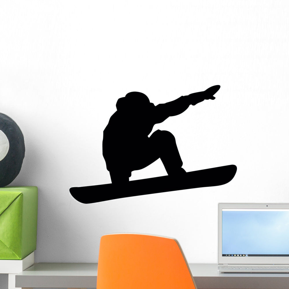 Snowboarding Silhouette Wall Decal – Wallmonkeys