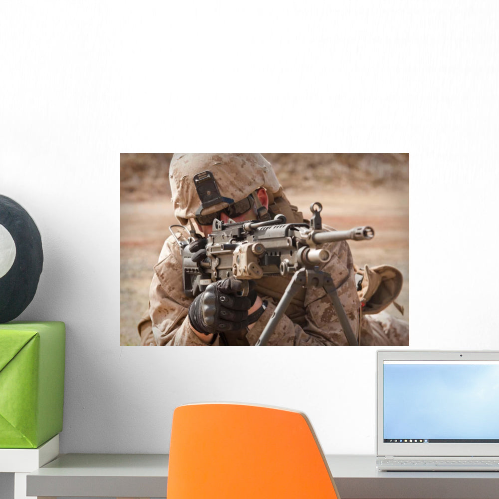 Squad Automatic Weapon Gunner Wall Decal - WallMonkeys.com – Wallmonkeys