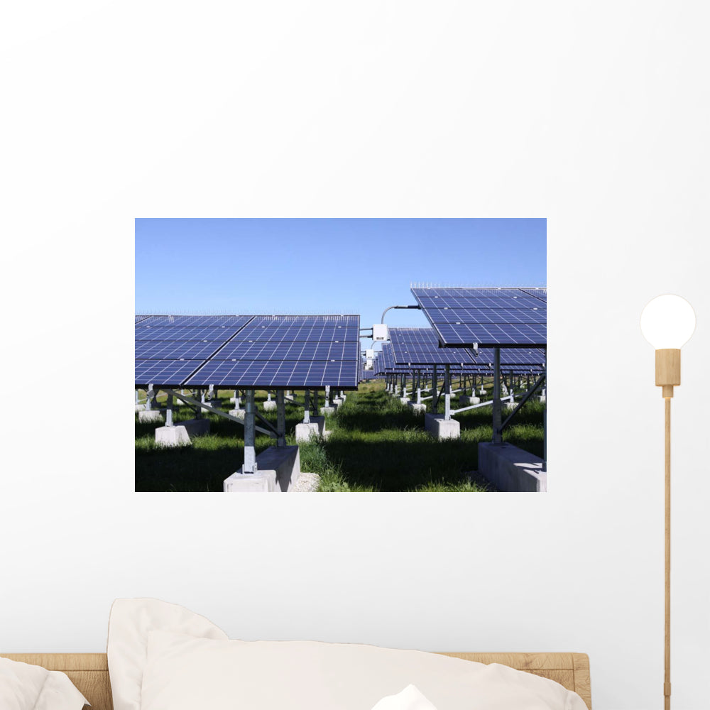 Photovoltaic System Solar Cells Wall Decal Design 1 - WallMonkeys.com ...