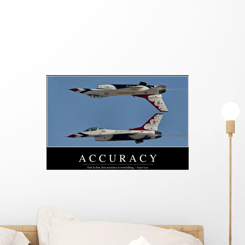 Accuracy Inspirational Quote and Wall Decal - WallMonkeys.com – Wallmonkeys