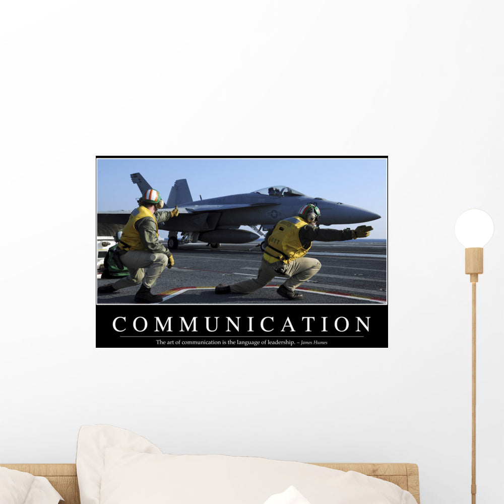 Communication Inspirational Quote and Wall Decal - WallMonkeys.com ...