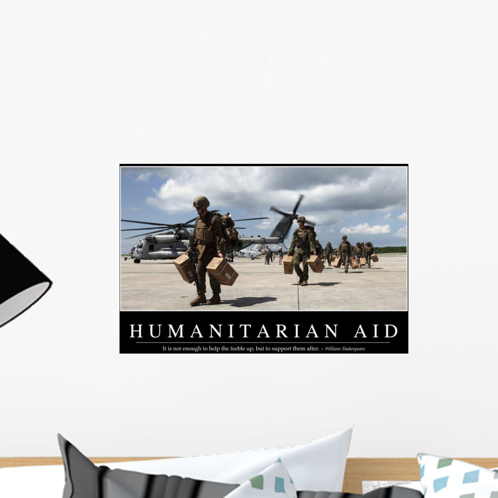 Humanitarian Aid Inspirational Quote Wall Decal - WallMonkeys.com ...