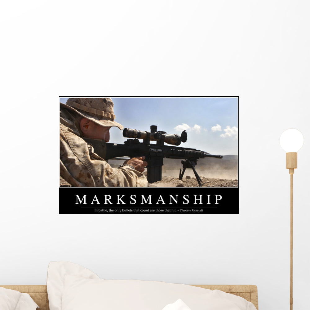 Marksmanship Inspirational Quote and Wall Decal - WallMonkeys.com ...
