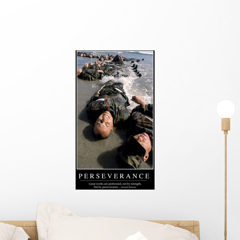Perseverance Inspirational Quote and Wall Decal - WallMonkeys.com ...