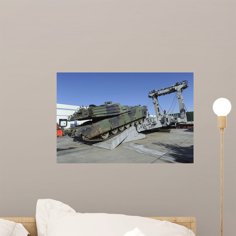 M1a1 Abrams Tank Drives Wall Decal Design 2 - WallMonkeys.com – Wallmonkeys
