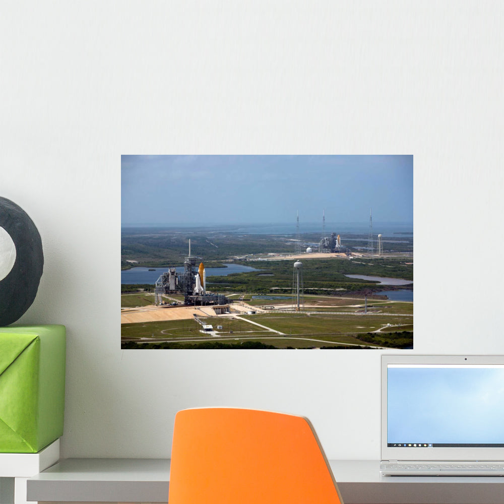 Space Shuttle Atlantis Launch Wall Decal Design 3 - WallMonkeys.com ...