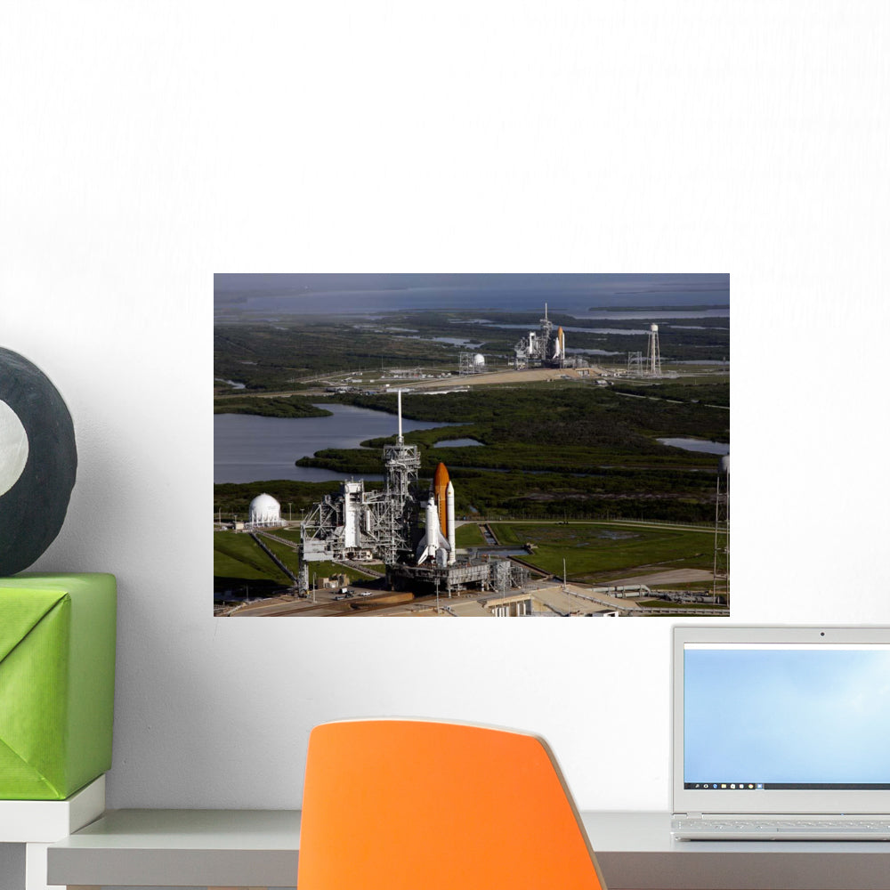 Space Shuttle Atlantis and Wall Decal Design 6 - WallMonkeys.com ...