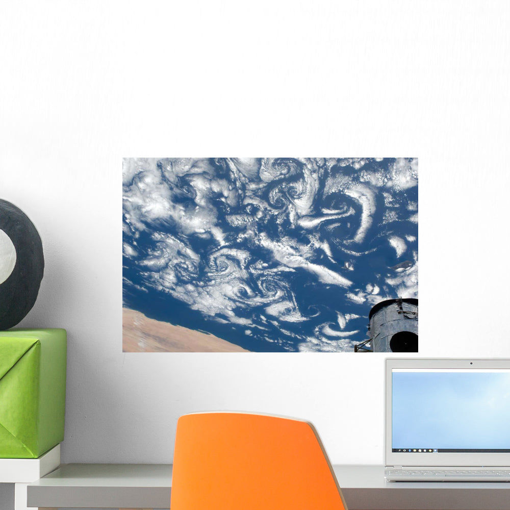 Cloud Vortex Streets off Wall Decal - WallMonkeys.com – Wallmonkeys