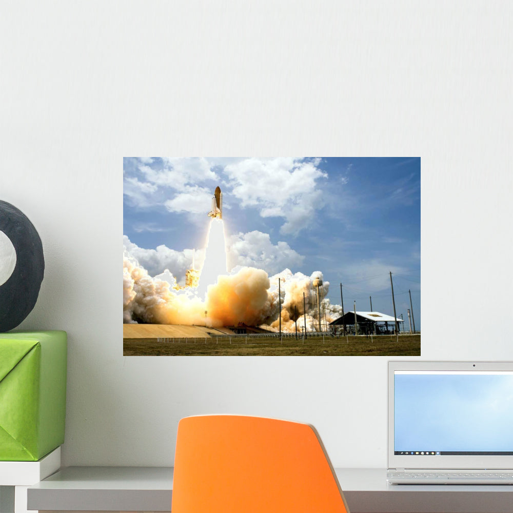 Space Shuttle Atlantis Lifts Wall Decal Design 36 - WallMonkeys.com ...