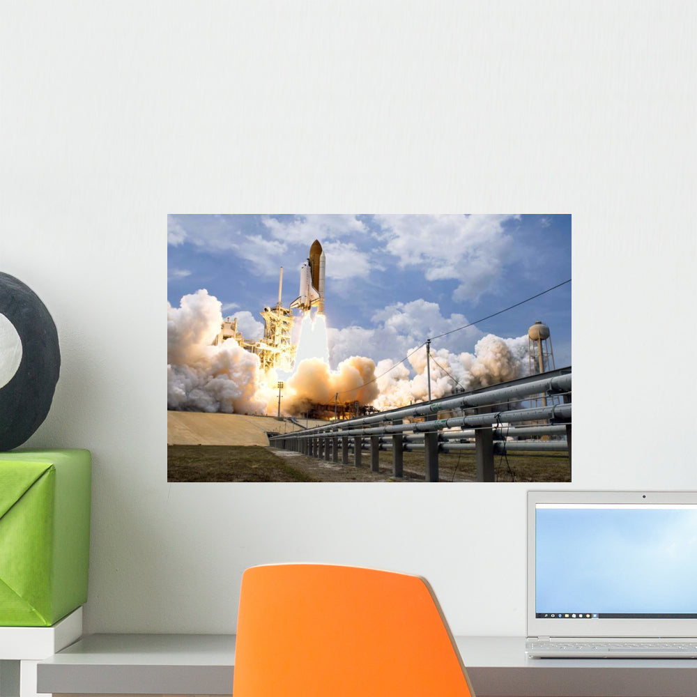 Space Shuttle Atlantis Lifts Wall Decal Design 34 - WallMonkeys.com ...