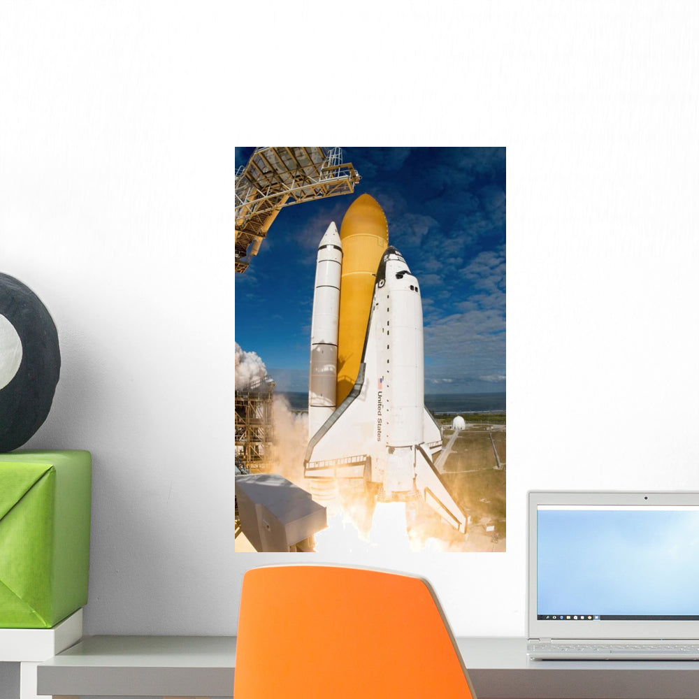Space Shuttle Atlantis Lifts Wall Decal Design 10 - WallMonkeys.com ...