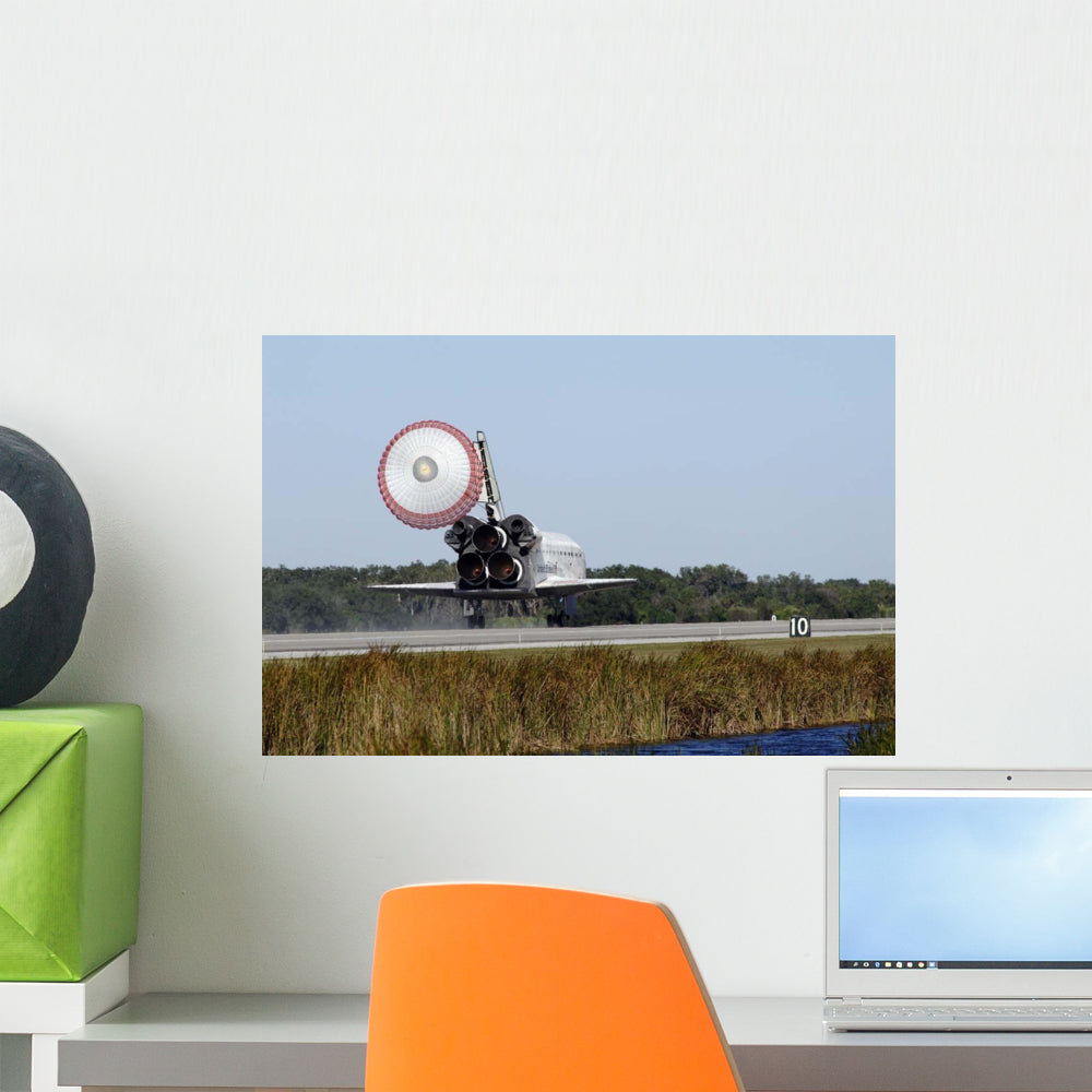 Space Shuttle Atlantis Unfurls Wall Decal Design 2 - WallMonkeys.com ...
