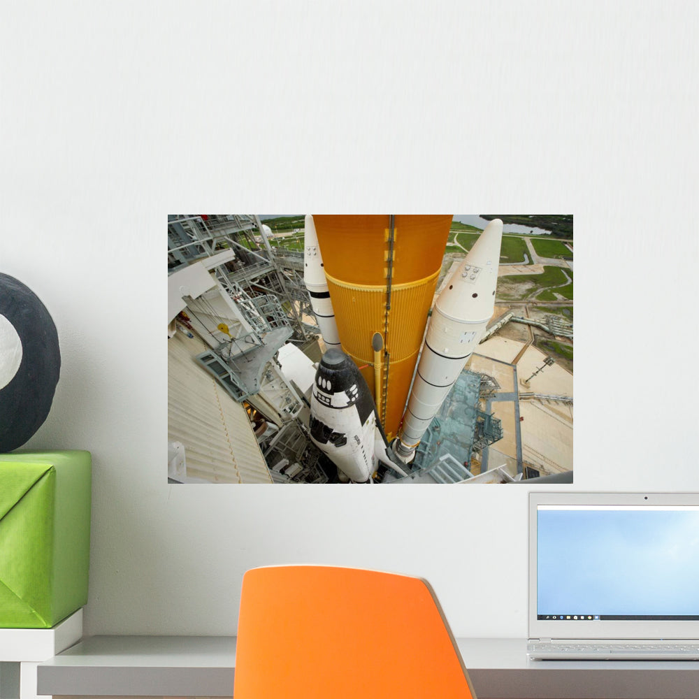 Space Shuttle Atlantis Launch Wall Decal Design 2 - WallMonkeys.com ...